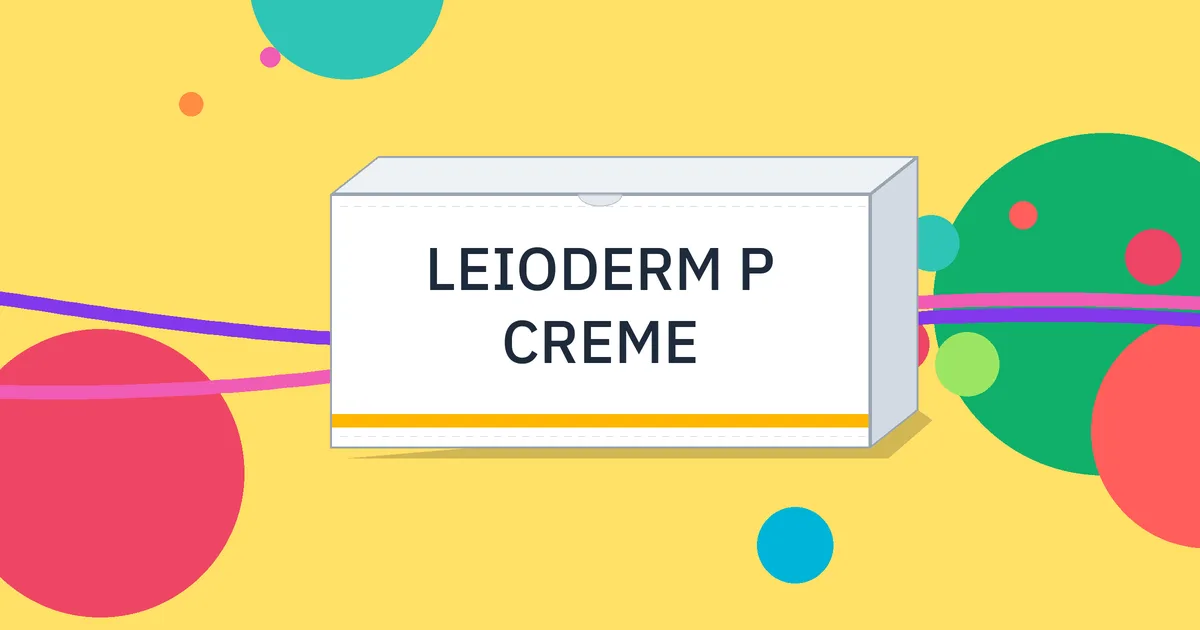 Symbolbild: Packung mit der Aufschrift LEIODERM P CREME (PZN 04909500) – Verfügbarkeit und Bezug in Apotheken in Frankfurt am Main