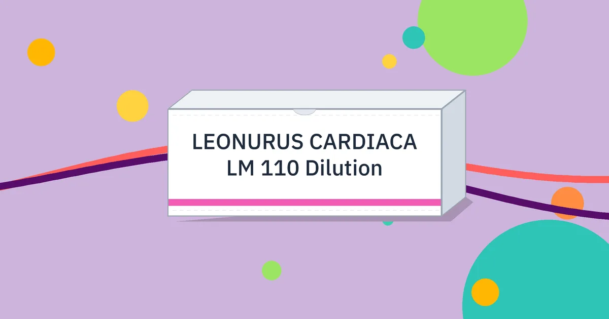 Symbolbild: Packung mit der Aufschrift LEONURUS CARDIACA LM 110 Dilution (PZN 13526206) – Verfügbarkeit und Bezug in Apotheken in Frankfurt am Main