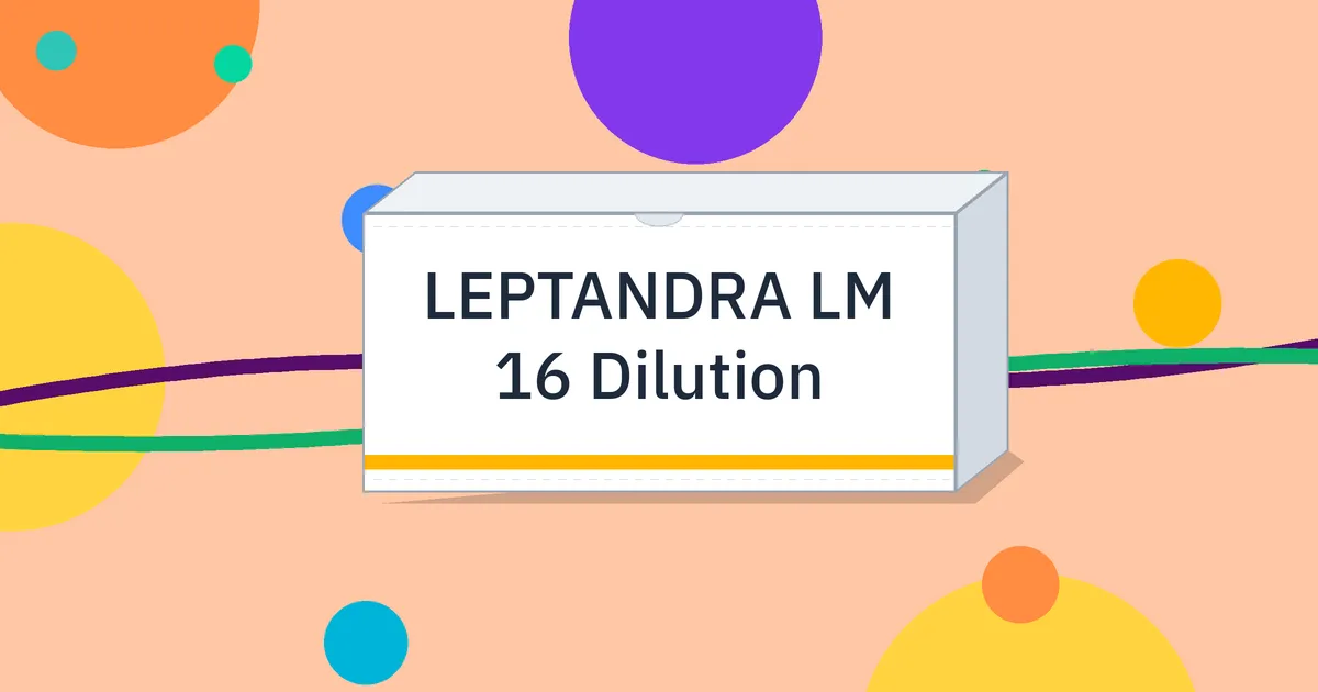 Symbolbild: Packung mit der Aufschrift LEPTANDRA LM 16 Dilution (PZN 13526867) – Verfügbarkeit und Bezug in Apotheken in Frankfurt am Main