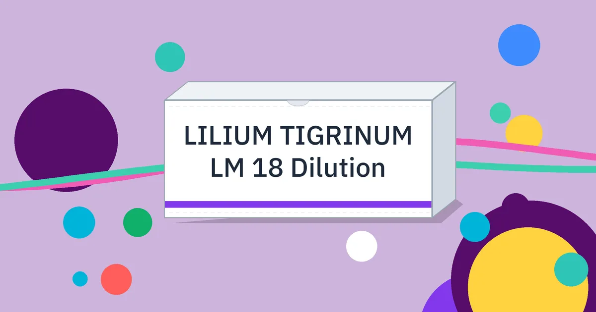 Symbolbild: Packung mit der Aufschrift LILIUM TIGRINUM LM 18 Dilution (PZN 03505031) – Verfügbarkeit und Bezug in Apotheken in Frankfurt am Main