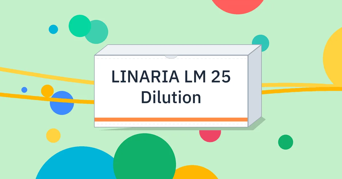 Symbolbild: Packung mit der Aufschrift LINARIA LM 25 Dilution (PZN 13529328) – Verfügbarkeit und Bezug in Apotheken in Frankfurt am Main