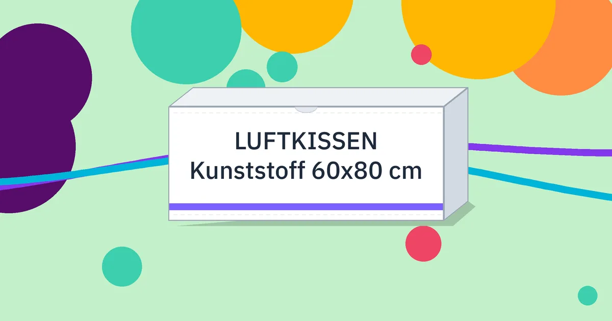 Symbolbild: Packung mit der Aufschrift LUFTKISSEN Kunststoff 60x80 cm (PZN 02442127) – Verfügbarkeit und Bezug in Apotheken in Frankfurt am Main