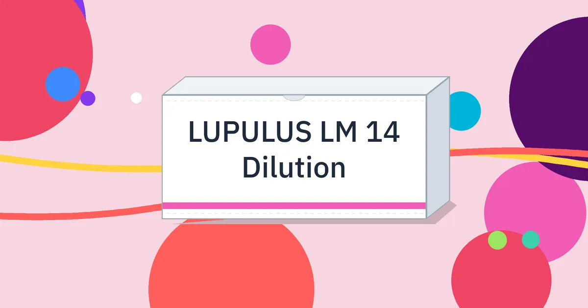 Symbolbild: Packung mit der Aufschrift LUPULUS LM 14 Dilution (PZN 12934363) – Verfügbarkeit und Bezug in Apotheken in Frankfurt am Main