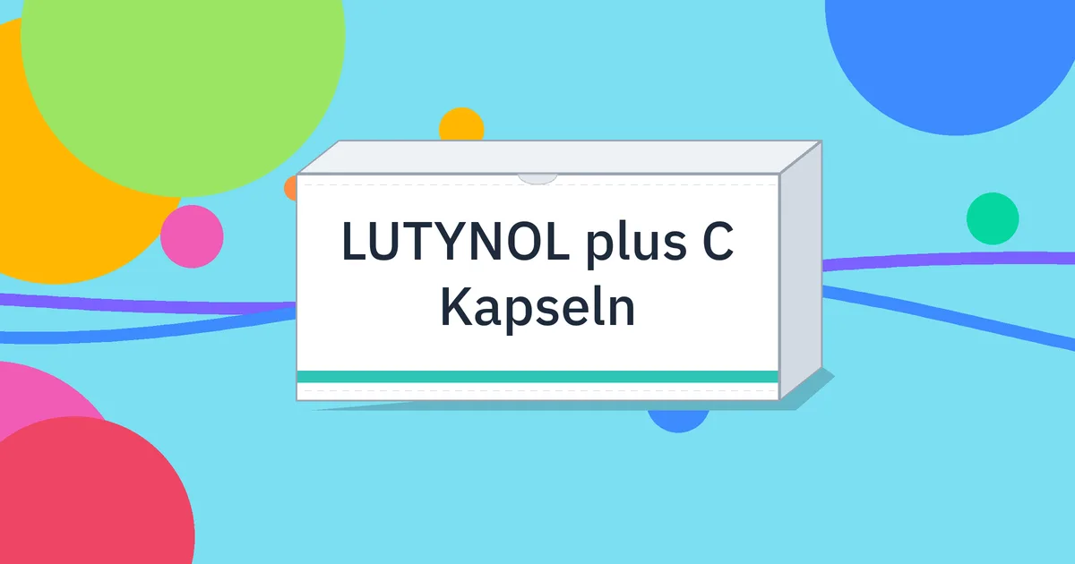 Symbolbild: Packung mit der Aufschrift LUTYNOL plus C Kapseln (PZN 13352203) – Verfügbarkeit und Bezug in Apotheken in Frankfurt am Main