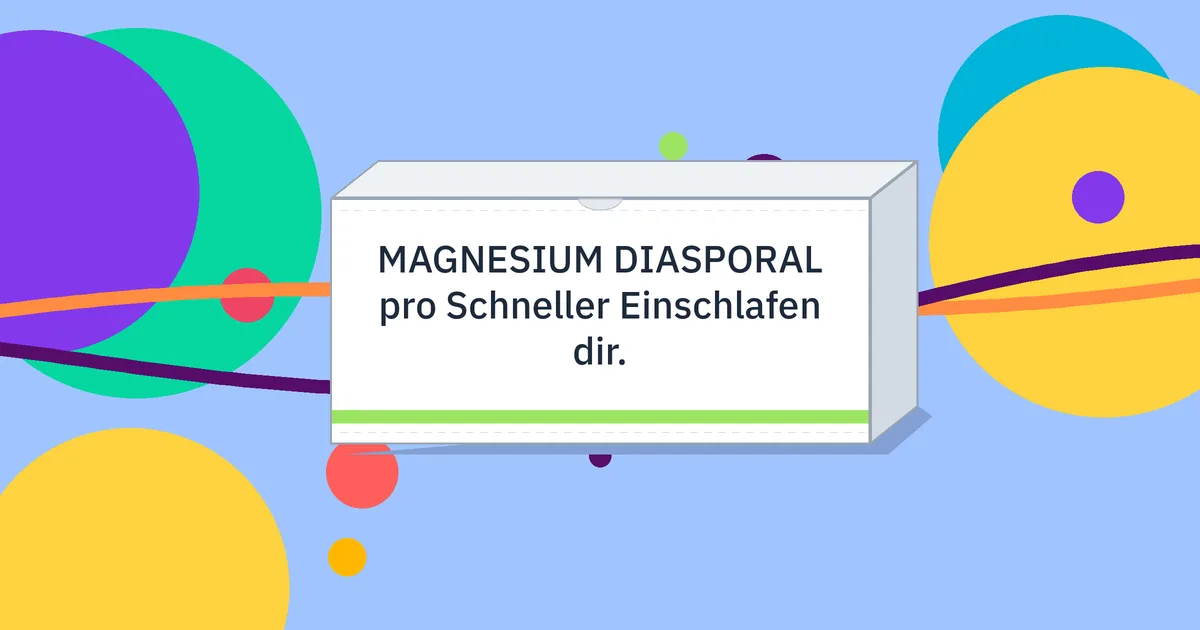 Symbolbild: Packung mit der Aufschrift MAGNESIUM DIASPORAL pro Schneller Einschlafen dir. (PZN 19552883) – Verfügbarkeit und Bezug in Apotheken in Frankfurt am Main