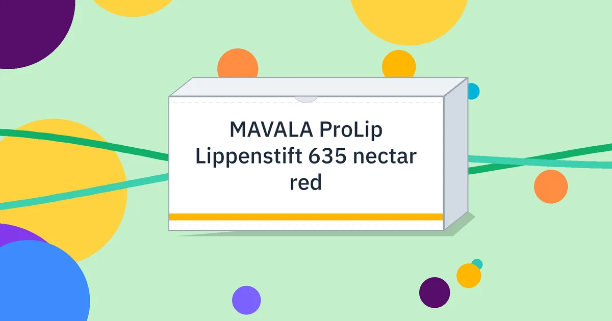 Symbolbild: Packung mit der Aufschrift MAVALA ProLip Lippenstift 635 nectar red (PZN 12892883) – Verfügbarkeit und Bezug in Apotheken in Frankfurt am Main