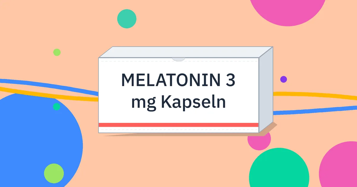 Symbolbild: Packung mit der Aufschrift MELATONIN 3 mg Kapseln (PZN 09608890) – Verfügbarkeit und Bezug in Apotheken in Frankfurt am Main