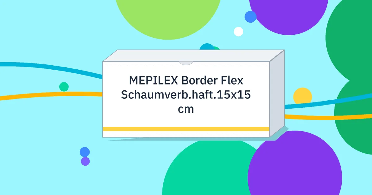 Symbolbild: Packung mit der Aufschrift MEPILEX Border Flex Schaumverb.haft.15x15 cm (PZN 20008593) – Verfügbarkeit und Bezug in Apotheken in Frankfurt am Main