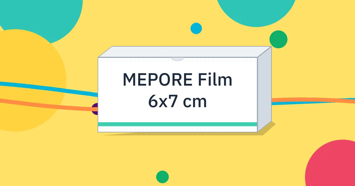 Symbolbild: Packung mit der Aufschrift MEPORE Film 6x7 cm (PZN 15880863) – Verfügbarkeit und Bezug in Apotheken in Frankfurt am Main