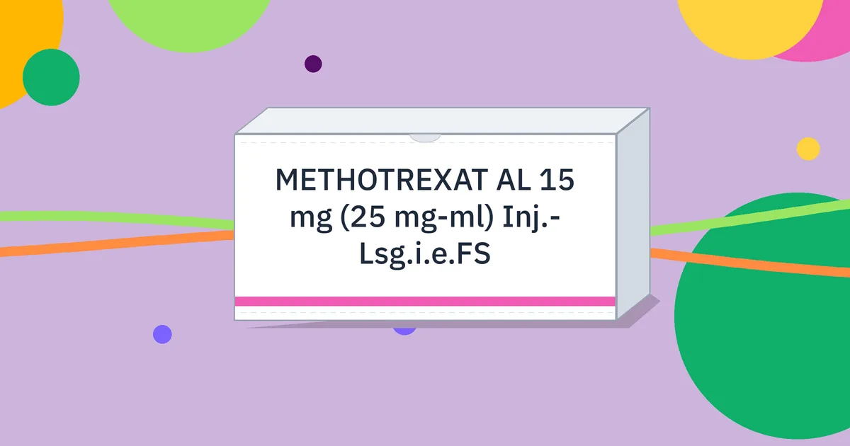 Symbolbild: Packung mit der Aufschrift METHOTREXAT AL 15 mg (25 mg-ml) Inj.-Lsg.i.e.FS (PZN 18725258) – Verfügbarkeit und Bezug in Apotheken in Frankfurt am Main