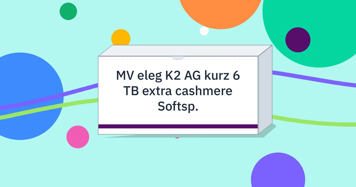 Symbolbild: Packung mit der Aufschrift MV eleg K2 AG kurz 6 TB extra cashmere Softsp. (PZN 14673808) – Verfügbarkeit und Bezug in Apotheken in Frankfurt am Main