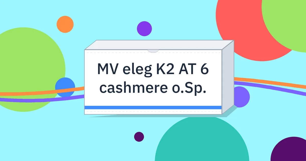 Symbolbild: Packung mit der Aufschrift MV eleg K2 AT 6 cashmere o.Sp. (PZN 15284948) – Verfügbarkeit und Bezug in Apotheken in Frankfurt am Main