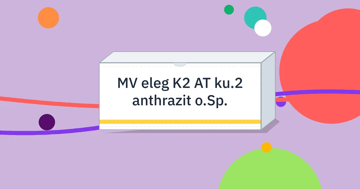 Symbolbild: Packung mit der Aufschrift MV eleg K2 AT ku.2 anthrazit o.Sp. (PZN 00642891) – Verfügbarkeit und Bezug in Apotheken in Frankfurt am Main