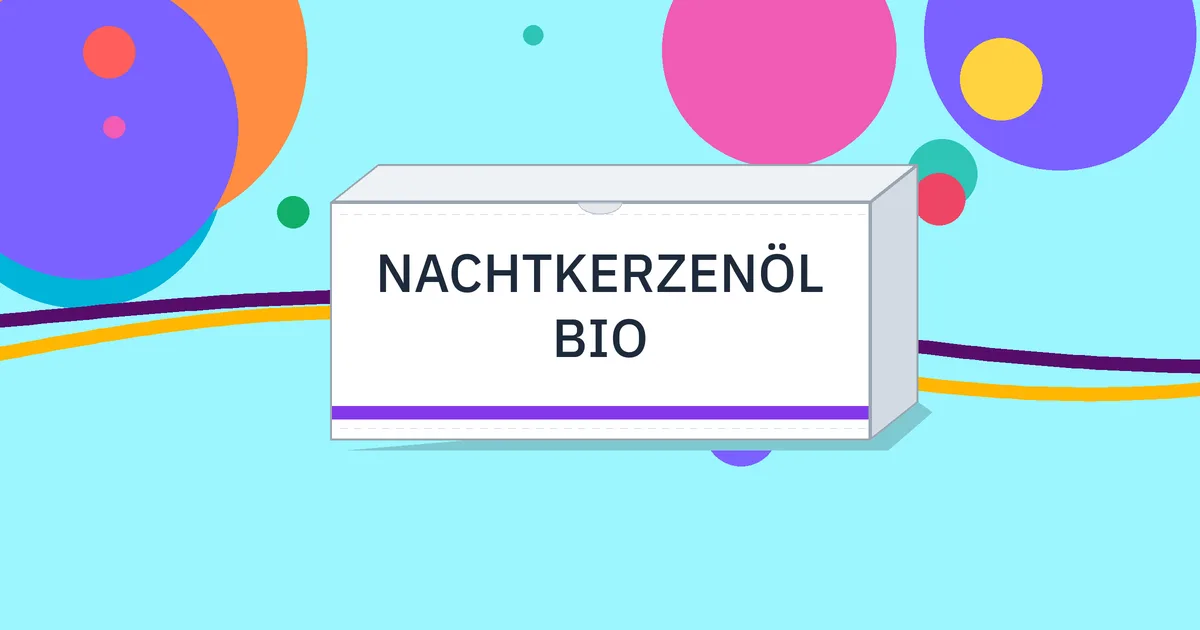 Symbolbild: Packung mit der Aufschrift NACHTKERZENÖL BIO (PZN 10931863) – Verfügbarkeit und Bezug in Apotheken in Frankfurt am Main