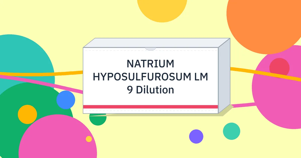 Symbolbild: Packung mit der Aufschrift NATRIUM HYPOSULFUROSUM LM 9 Dilution (PZN 12963838) – Verfügbarkeit und Bezug in Apotheken in Frankfurt am Main