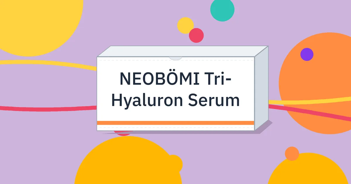 Symbolbild: Packung mit der Aufschrift NEOBÖMI Tri-Hyaluron Serum (PZN 16697718) – Verfügbarkeit und Bezug in Apotheken in Frankfurt am Main