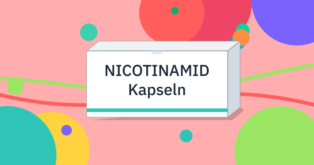 Symbolbild: Packung mit der Aufschrift NICOTINAMID Kapseln (PZN 06175781) – Verfügbarkeit und Bezug in Apotheken in Frankfurt am Main