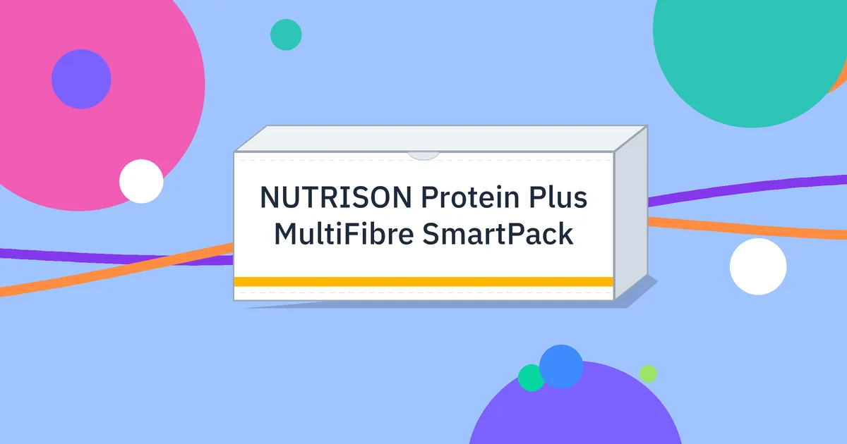 Symbolbild: Packung mit der Aufschrift NUTRISON Protein Plus MultiFibre SmartPack (PZN 14132509) – Verfügbarkeit und Bezug in Apotheken in Frankfurt am Main