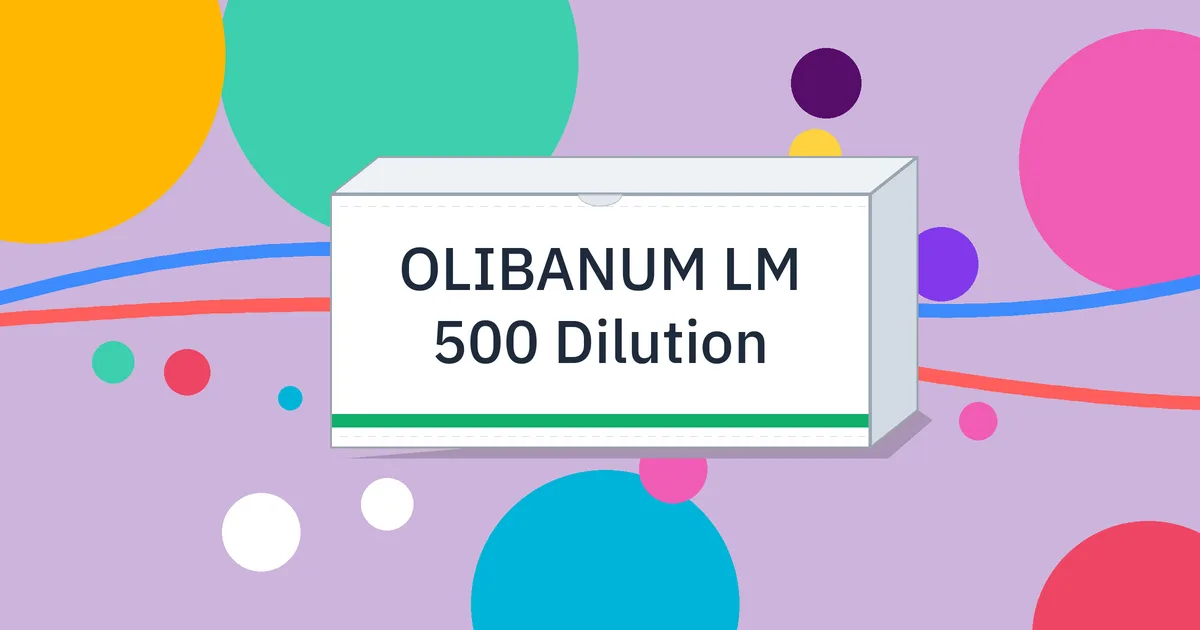 Symbolbild: Packung mit der Aufschrift OLIBANUM LM 500 Dilution (PZN 13694151) – Verfügbarkeit und Bezug in Apotheken in Frankfurt am Main