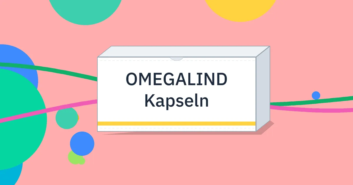 Symbolbild: Packung mit der Aufschrift OMEGALIND Kapseln (PZN 16610137) – Verfügbarkeit und Bezug in Apotheken in Frankfurt am Main