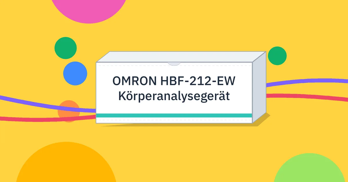 Symbolbild: Packung mit der Aufschrift OMRON HBF-212-EW Körperanalysegerät (PZN 09534134) – Verfügbarkeit und Bezug in Apotheken in Frankfurt am Main