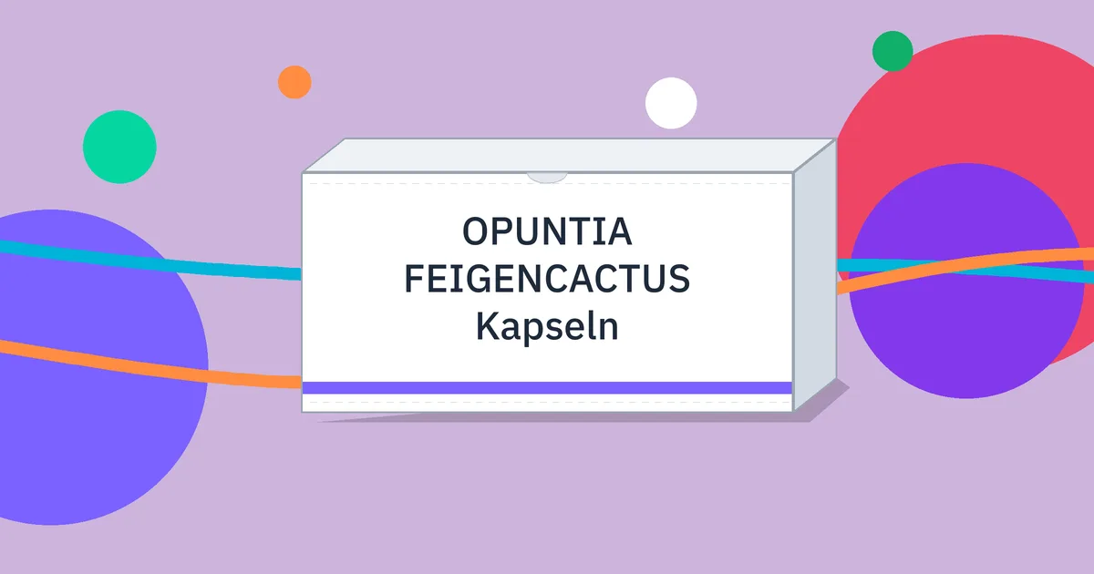 Symbolbild: Packung mit der Aufschrift OPUNTIA FEIGENCACTUS Kapseln (PZN 07660780) – Verfügbarkeit und Bezug in Apotheken in Frankfurt am Main