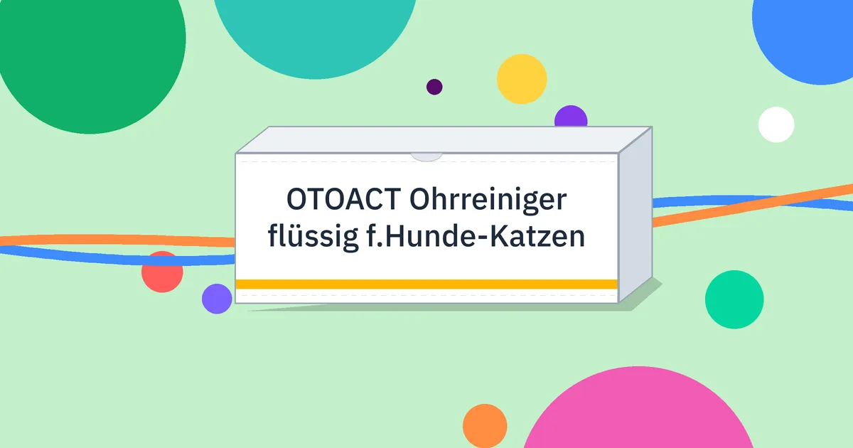 Symbolbild: Packung mit der Aufschrift OTOACT Ohrreiniger flüssig f.Hunde-Katzen (PZN 18022640) – Verfügbarkeit und Bezug in Apotheken in Frankfurt am Main