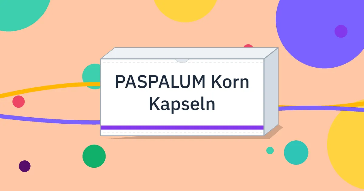 Symbolbild: Packung mit der Aufschrift PASPALUM Korn Kapseln (PZN 06058348) – Verfügbarkeit und Bezug in Apotheken in Frankfurt am Main