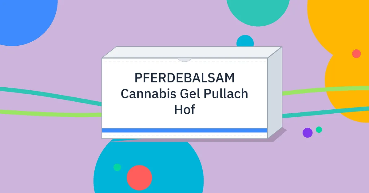 Symbolbild: Packung mit der Aufschrift PFERDEBALSAM Cannabis Gel Pullach Hof (PZN 17947287) – Verfügbarkeit und Bezug in Apotheken in Frankfurt am Main