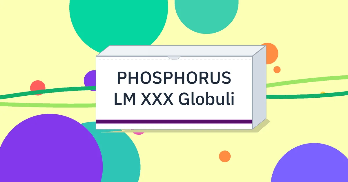 Symbolbild: Packung mit der Aufschrift PHOSPHORUS LM XXX Globuli (PZN 02822605) – Verfügbarkeit und Bezug in Apotheken in Frankfurt am Main