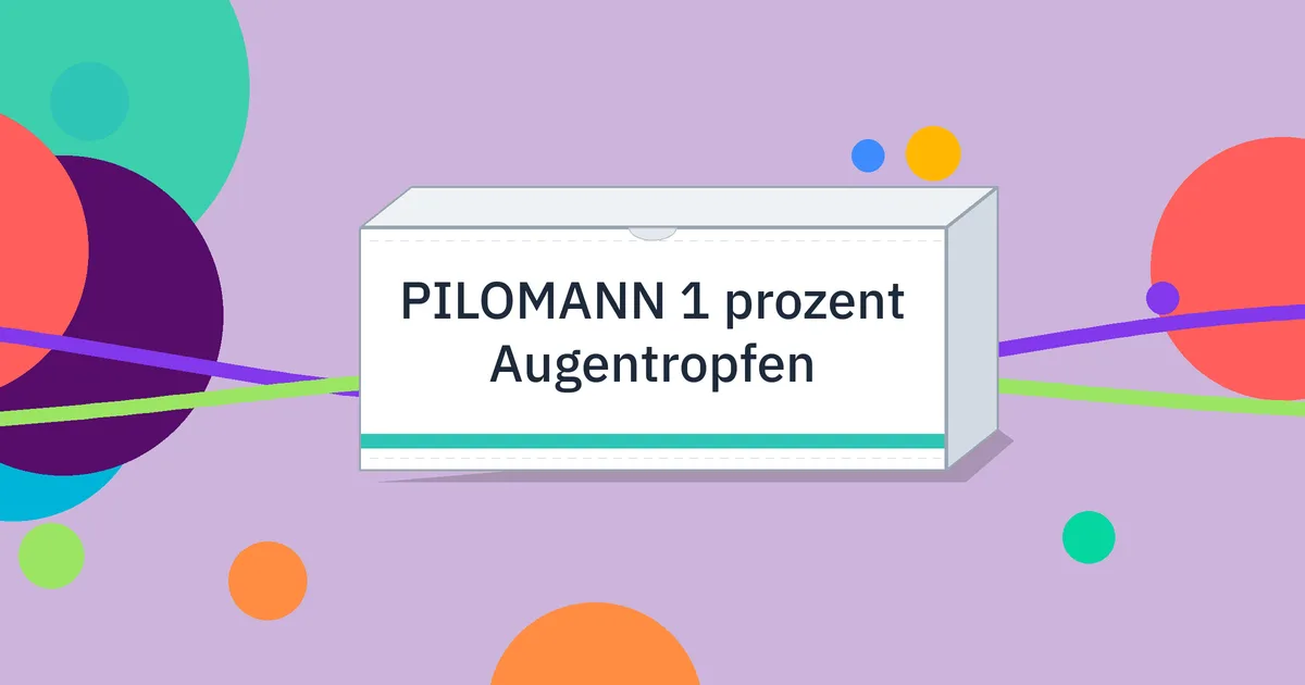 Symbolbild: Packung mit der Aufschrift PILOMANN 1 prozent Augentropfen (PZN 02294715) – Verfügbarkeit und Bezug in Apotheken in Frankfurt am Main