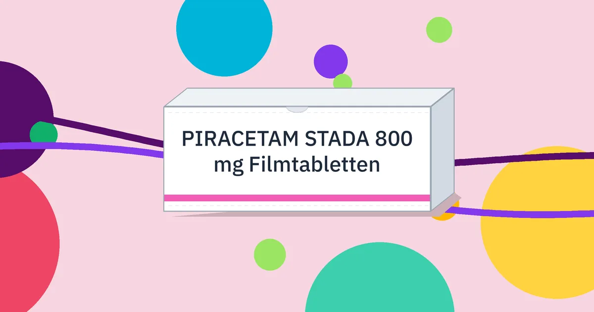 Symbolbild: Packung mit der Aufschrift PIRACETAM STADA 800 mg Filmtabletten (PZN 00177388) – Verfügbarkeit und Bezug in Apotheken in Frankfurt am Main