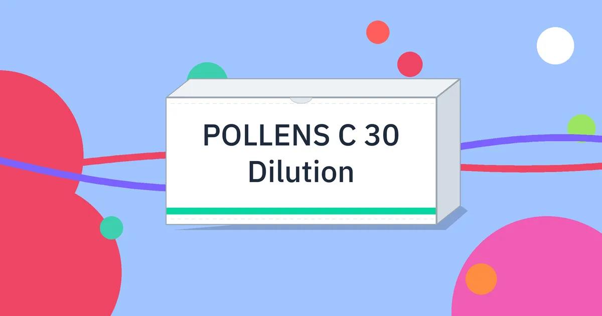 Symbolbild: Packung mit der Aufschrift POLLENS C 30 Dilution (PZN 07177888) – Verfügbarkeit und Bezug in Apotheken in Frankfurt am Main