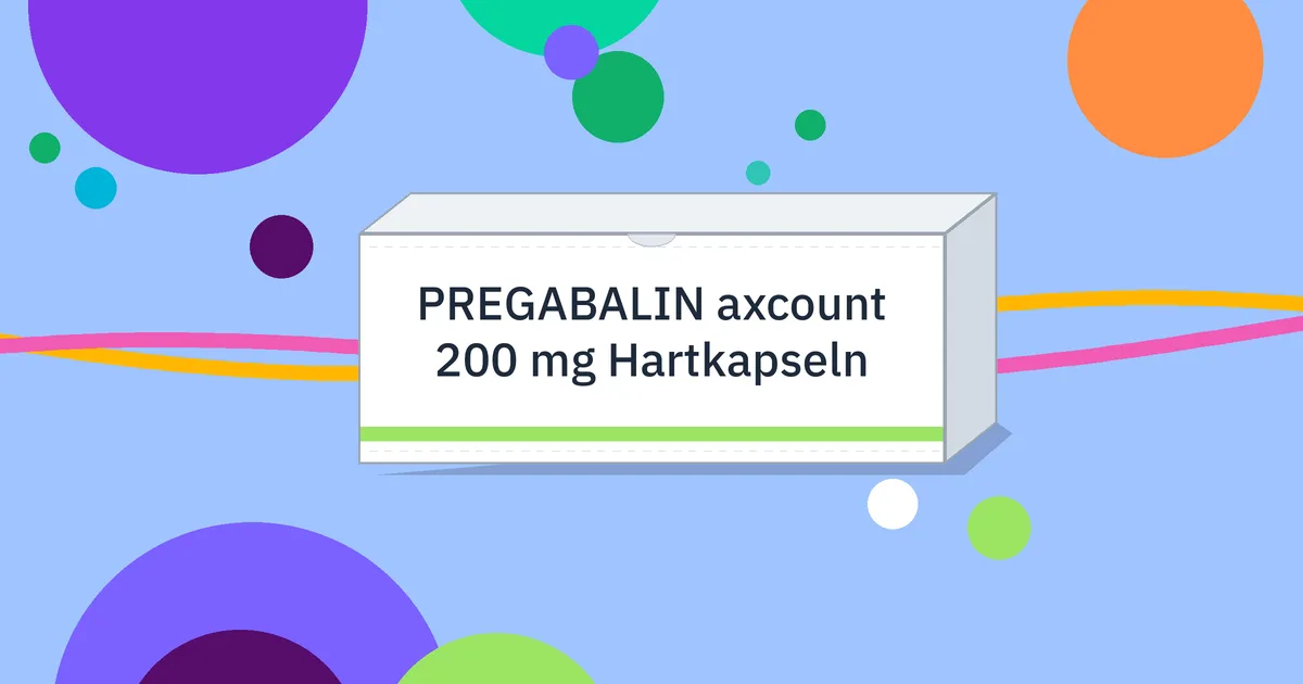 Symbolbild: Packung mit der Aufschrift PREGABALIN axcount 200 mg Hartkapseln (PZN 16360628) – Verfügbarkeit und Bezug in Apotheken in Frankfurt am Main