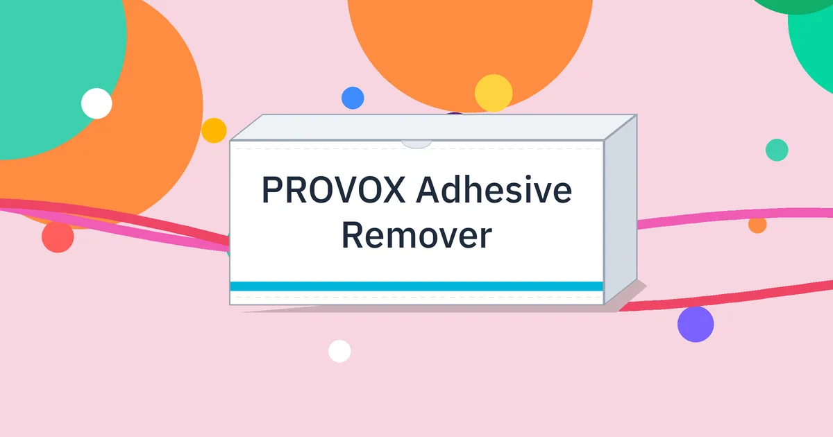 Symbolbild: Packung mit der Aufschrift PROVOX Adhesive Remover (PZN 12454806) – Verfügbarkeit und Bezug in Apotheken in Frankfurt am Main