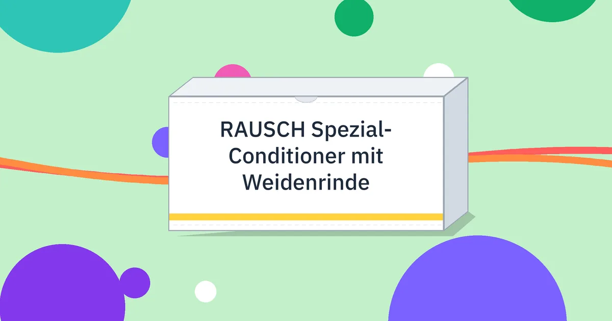 Symbolbild: Packung mit der Aufschrift RAUSCH Spezial-Conditioner mit Weidenrinde (PZN 18742713) – Verfügbarkeit und Bezug in Apotheken in Frankfurt am Main