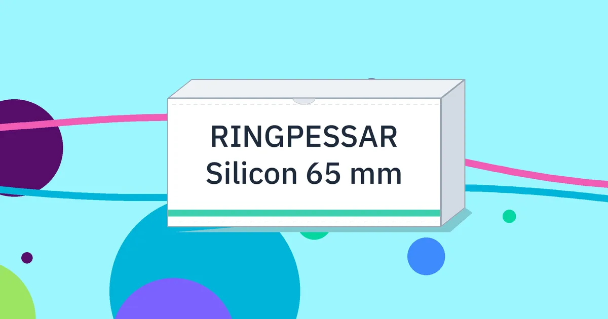 Symbolbild: Packung mit der Aufschrift RINGPESSAR Silicon 65 mm (PZN 07702403) – Verfügbarkeit und Bezug in Apotheken in Frankfurt am Main