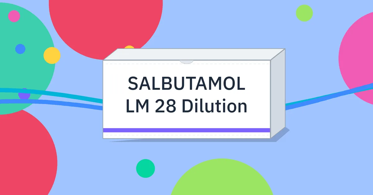 Symbolbild: Packung mit der Aufschrift SALBUTAMOL LM 28 Dilution (PZN 13177378) – Verfügbarkeit und Bezug in Apotheken in Frankfurt am Main