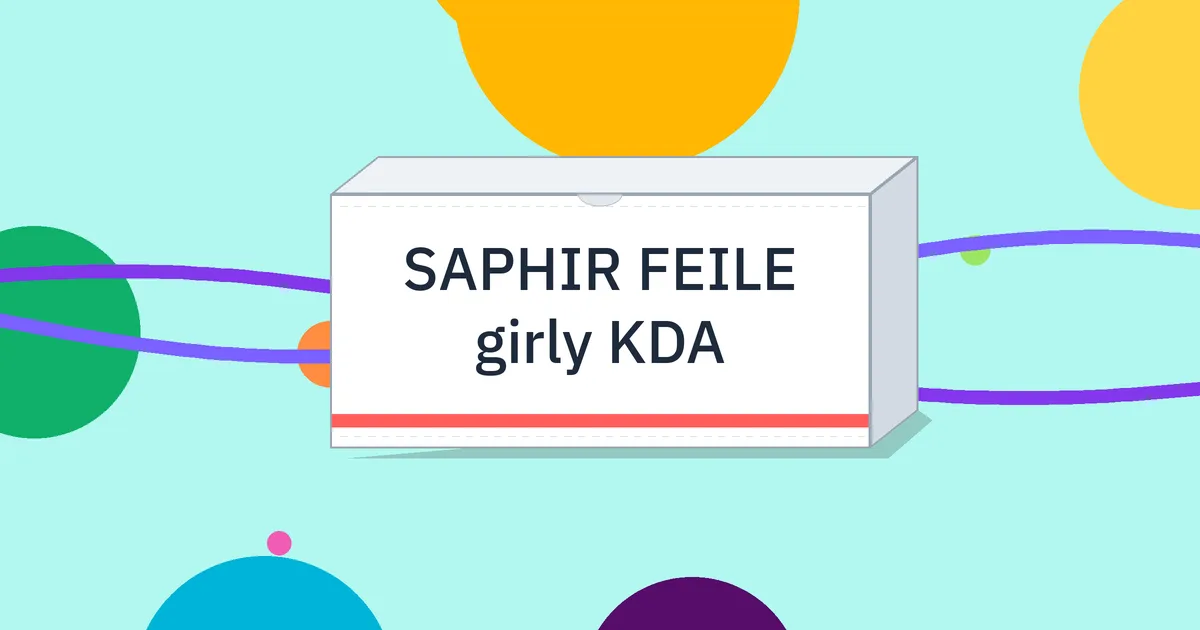 Symbolbild: Packung mit der Aufschrift SAPHIR FEILE girly KDA (PZN 09702608) – Verfügbarkeit und Bezug in Apotheken in Frankfurt am Main