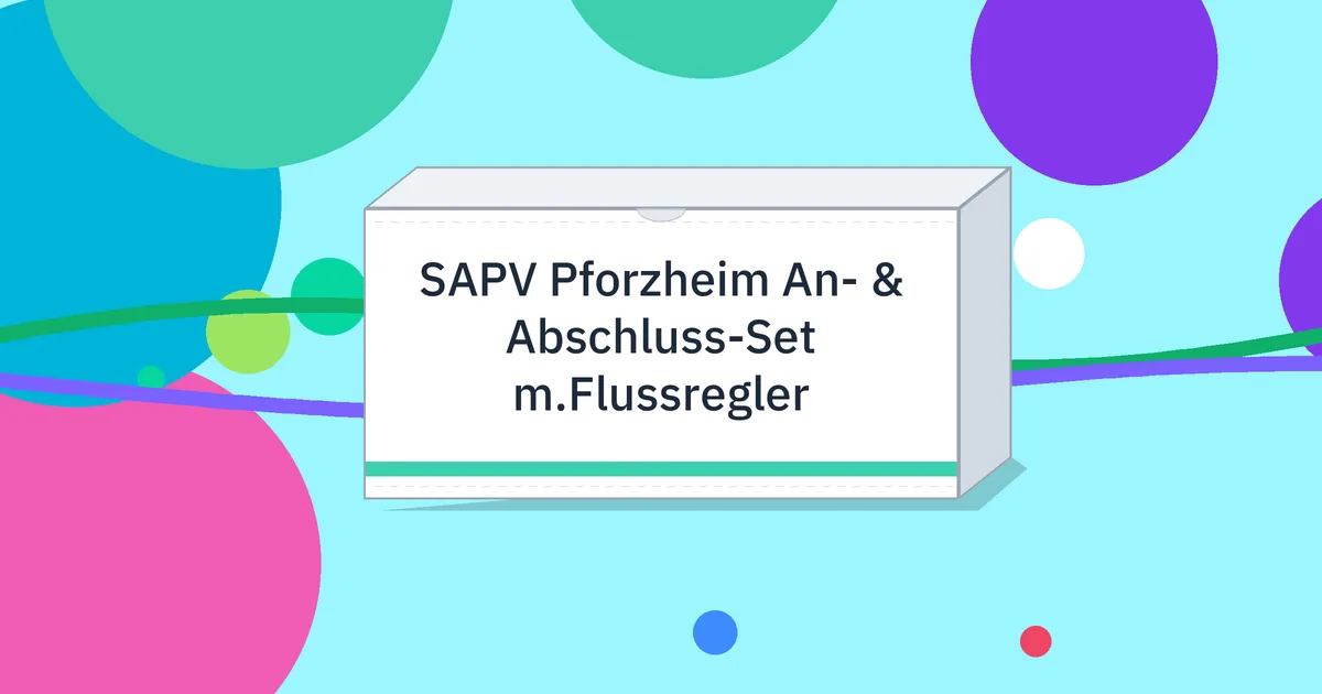 Symbolbild: Packung mit der Aufschrift SAPV Pforzheim An- & Abschluss-Set m.Flussregler (PZN 12569685) – Verfügbarkeit und Bezug in Apotheken in Frankfurt am Main