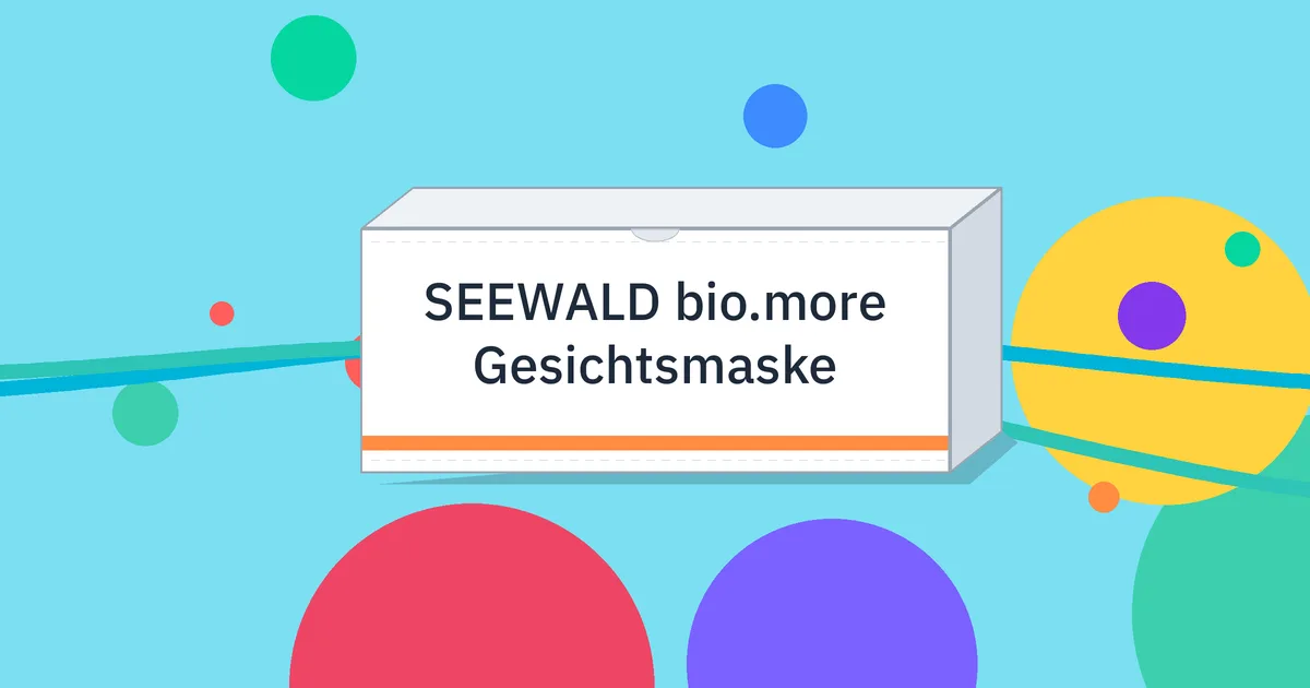 Symbolbild: Packung mit der Aufschrift SEEWALD bio.more Gesichtsmaske (PZN 18304597) – Verfügbarkeit und Bezug in Apotheken in Frankfurt am Main