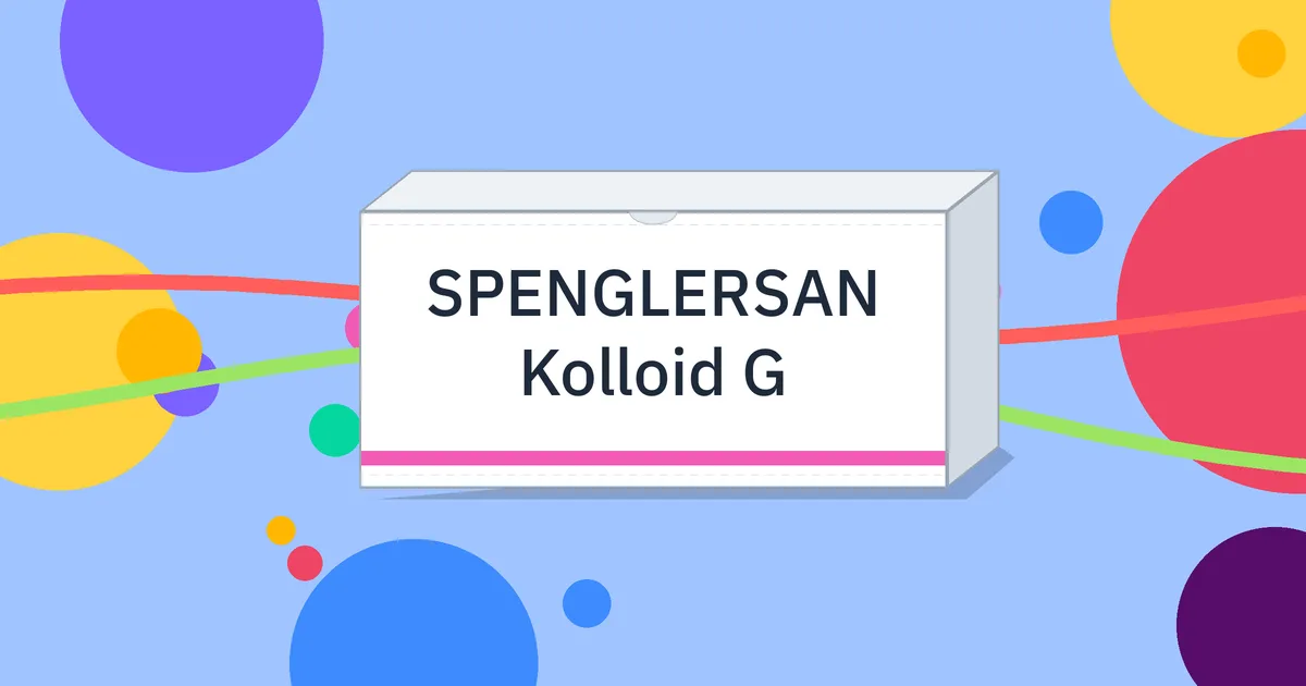 Symbolbild: Packung mit der Aufschrift SPENGLERSAN Kolloid G (PZN 01563739) – Verfügbarkeit und Bezug in Apotheken in Frankfurt am Main