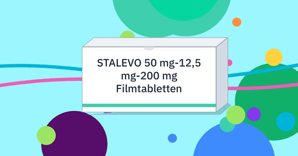 Symbolbild: Packung mit der Aufschrift STALEVO 50 mg-12,5 mg-200 mg Filmtabletten (PZN 19520676) – Verfügbarkeit und Bezug in Apotheken in Frankfurt am Main