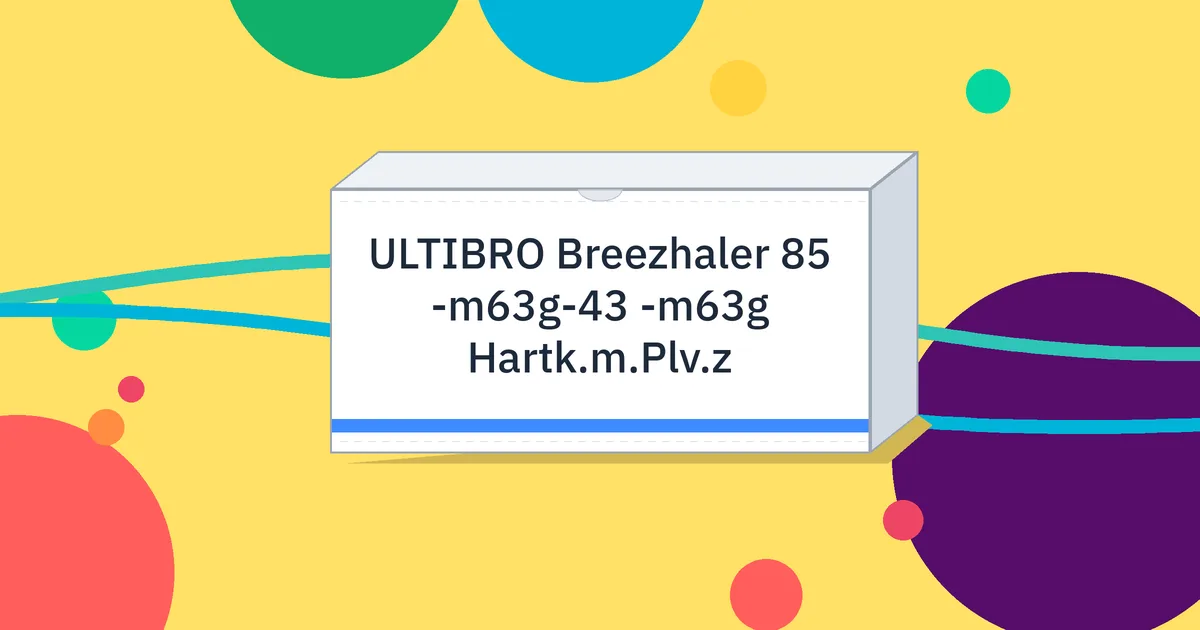 Symbolbild: Packung mit der Aufschrift ULTIBRO Breezhaler 85 -m63g-43 -m63g Hartk.m.Plv.z (PZN 11125638) – Verfügbarkeit und Bezug in Apotheken in Frankfurt am Main