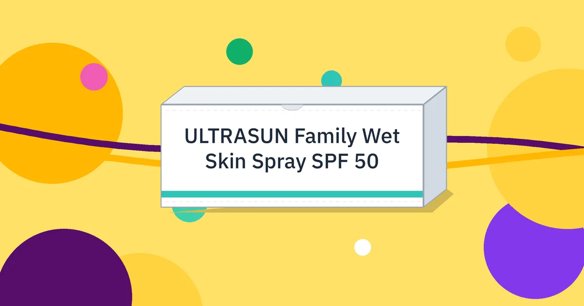 Symbolbild: Packung mit der Aufschrift ULTRASUN Family Wet Skin Spray SPF 50 (PZN 19889660) – Verfügbarkeit und Bezug in Apotheken in Frankfurt am Main