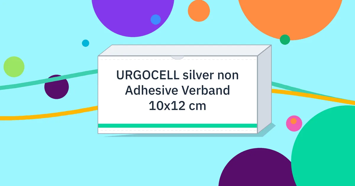 Symbolbild: Packung mit der Aufschrift URGOCELL silver non Adhesive Verband 10x12 cm (PZN 05351135) – Verfügbarkeit und Bezug in Apotheken in Frankfurt am Main
