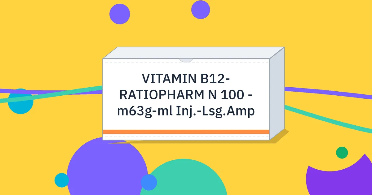 Symbolbild: Packung mit der Aufschrift VITAMIN B12-RATIOPHARM N 100 -m63g-ml Inj.-Lsg.Amp (PZN 07260796) – Verfügbarkeit und Bezug in Apotheken in Frankfurt am Main