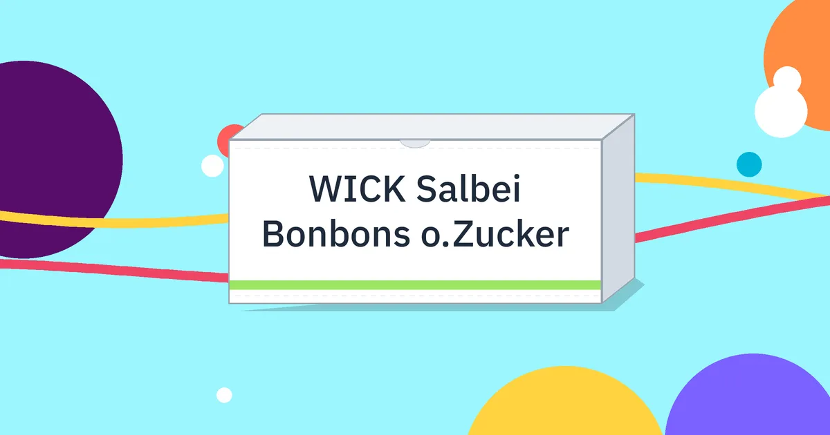 Symbolbild: Packung mit der Aufschrift WICK Salbei Bonbons o.Zucker (PZN 19113801) – Verfügbarkeit und Bezug in Apotheken in Frankfurt am Main