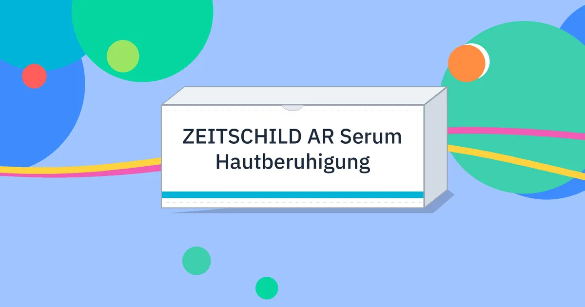 Symbolbild: Packung mit der Aufschrift ZEITSCHILD AR Serum Hautberuhigung (PZN 17895596) – Verfügbarkeit und Bezug in Apotheken in Frankfurt am Main