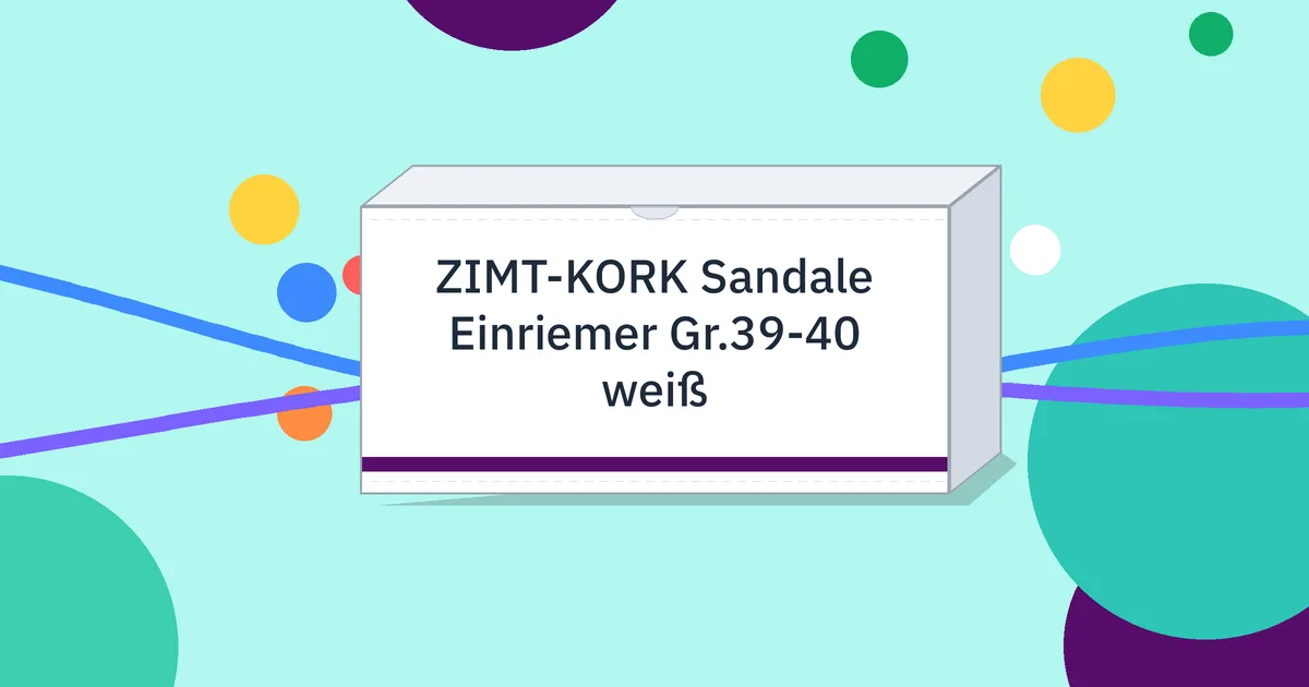 Symbolbild: Packung mit der Aufschrift ZIMT-KORK Sandale Einriemer Gr.39-40 weiß (PZN 18390823) – Verfügbarkeit und Bezug in Apotheken in Frankfurt am Main